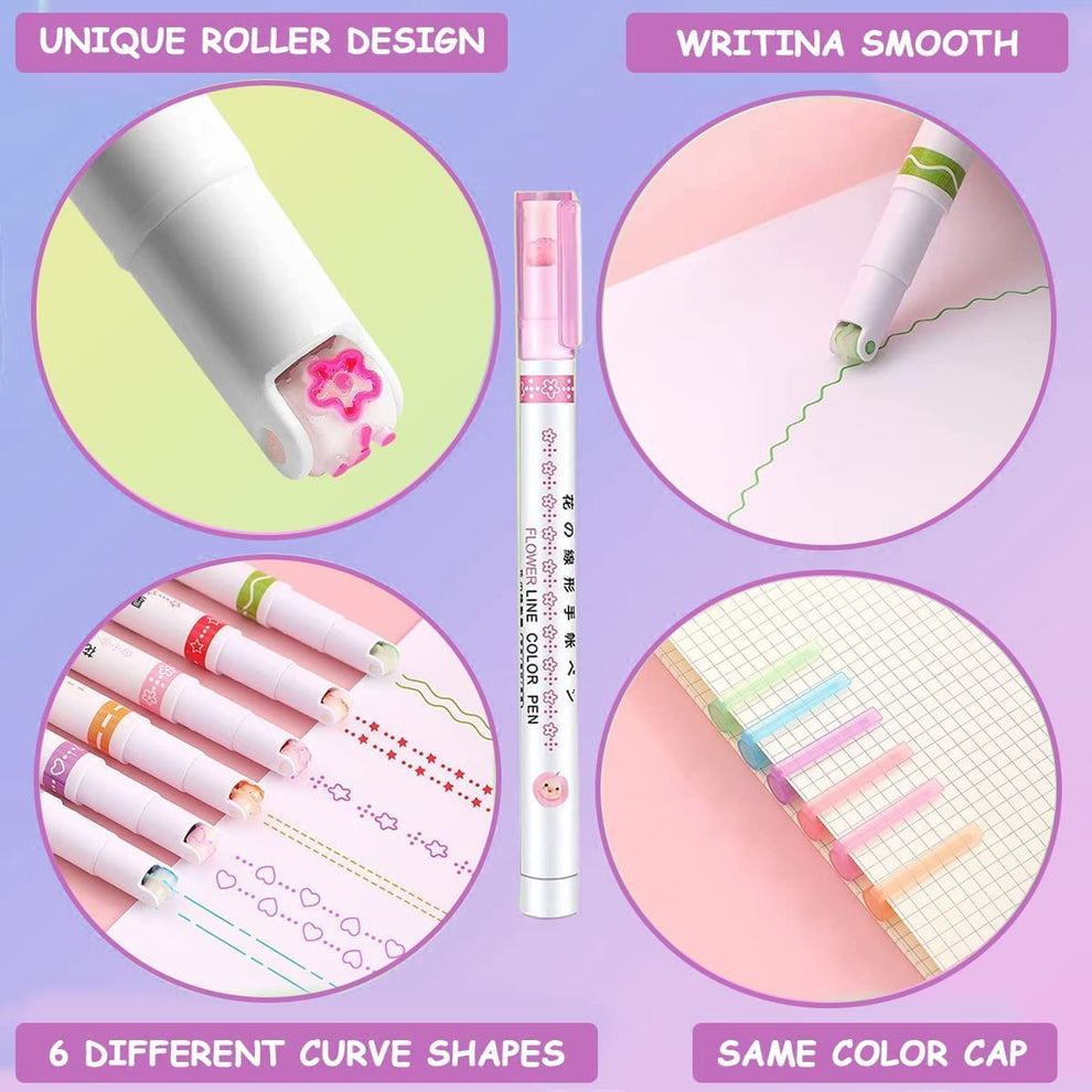 Curve Highlighter Pen For Adults & Kids Books – Trendivaa